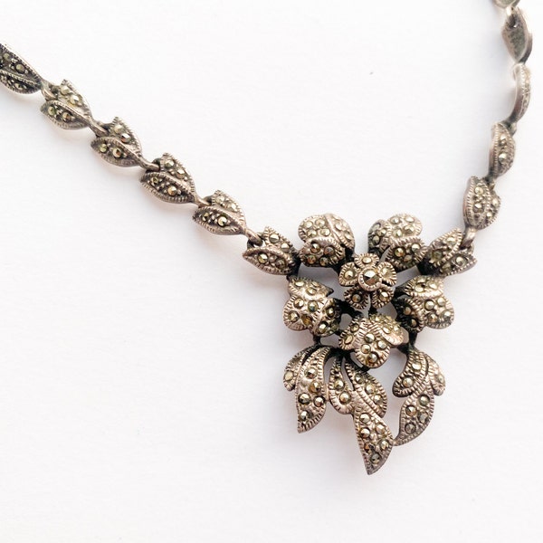Marcasite Necklace - Etsy