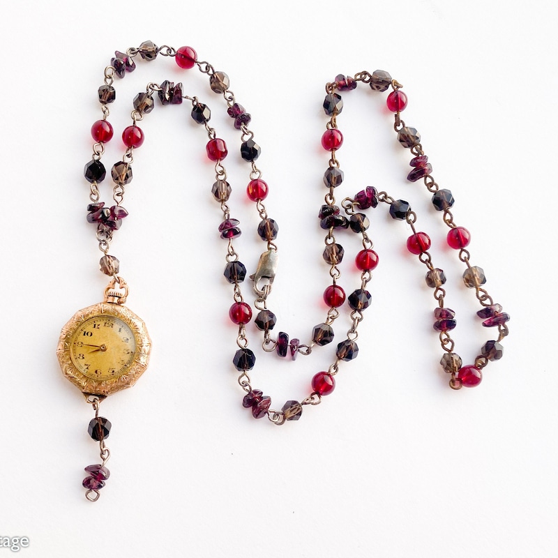 Clock Necklace - Etsy