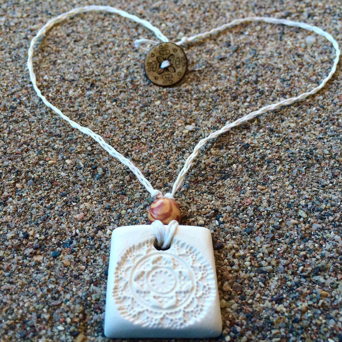 Essential Oil Diffuser Necklaces - White Clay Diffuser Necklaces ...