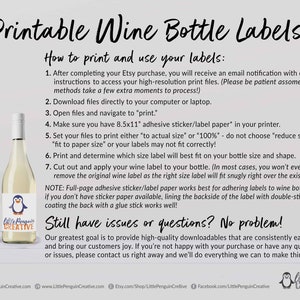 Printable "vintage 1981" Birthday Year Fun Facts Multi-size Wine Bottle ...