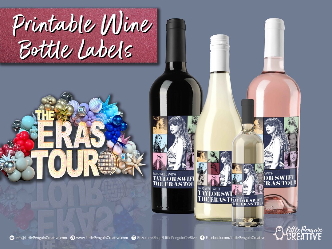Printable "pairs Well With Eras Tour" Taylor Swift Multi-size Squares ...