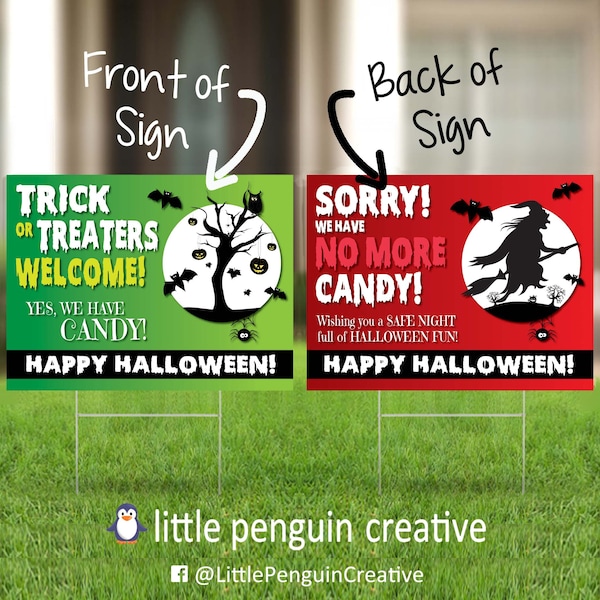 Halloween Candy Sign - Etsy