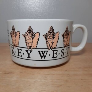 Vintage Key West Conch Chowder Recipe Soup Bowl Mug - Etsy