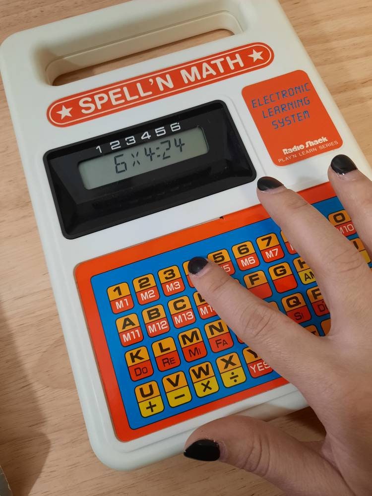 Vintage Radioshack Spell 'N Math Electronic Learning Toy - Etsy