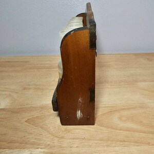 Vintage Gail Craft Wooden Spice Rack With 6 Glass Labeled Apothecary ...