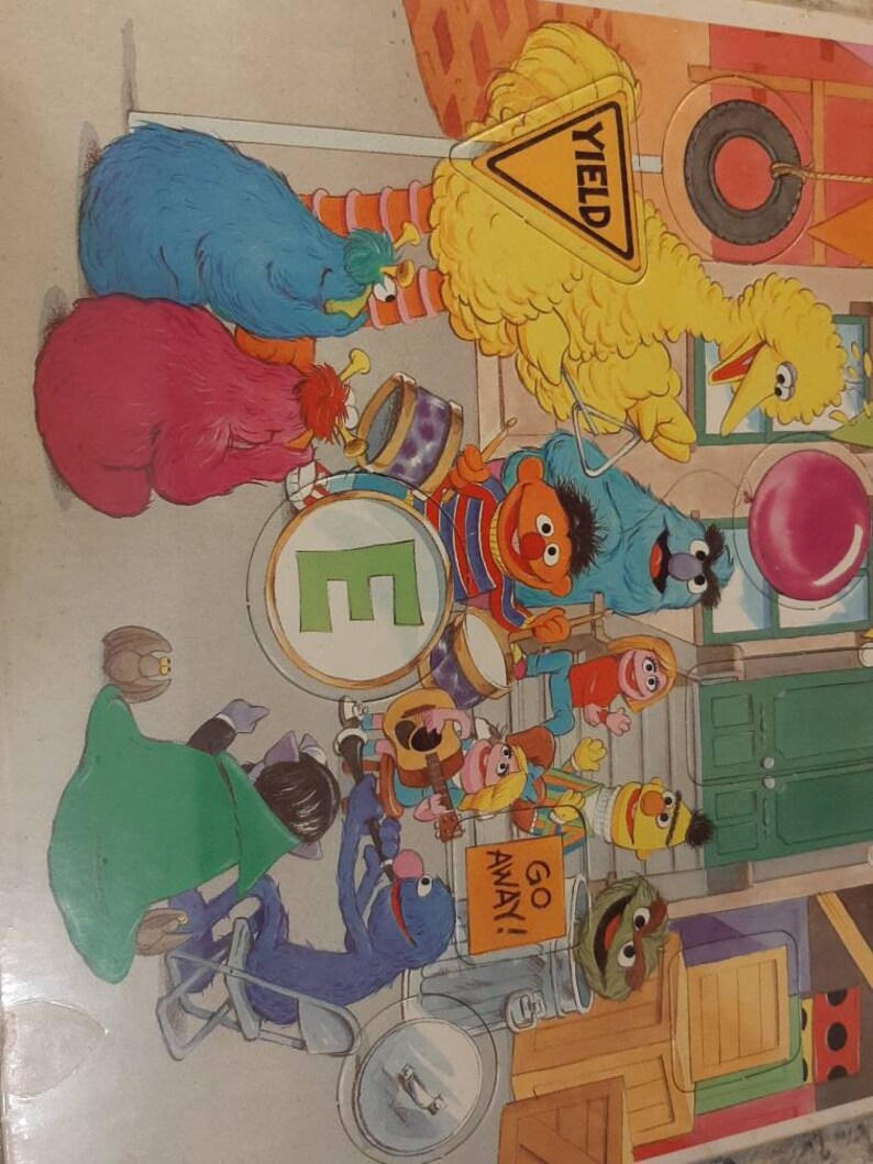 Retro 1986 The Shapes On Sesame Street Learning Tray Puzzle | Etsy