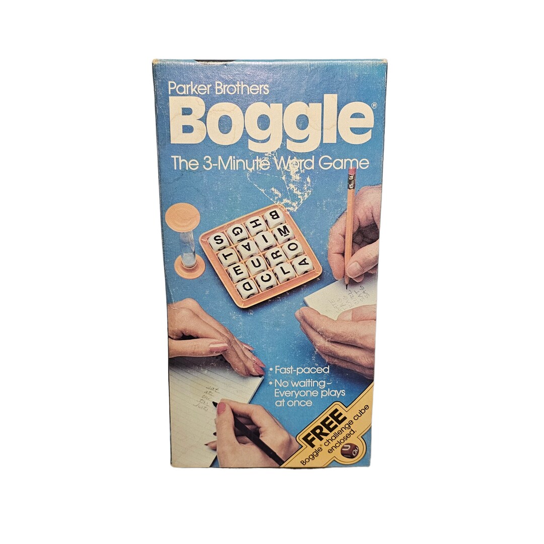 Vintage 1983 Parker Brothers Boggle 3 Minute Word Game - Etsy