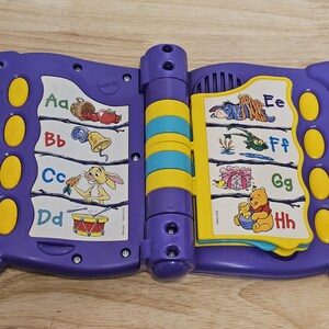 Vintage 1998 See 'N Say Disney's Winnie the Pooh Talking Fun Abc's Electronic Talking Book - Etsy