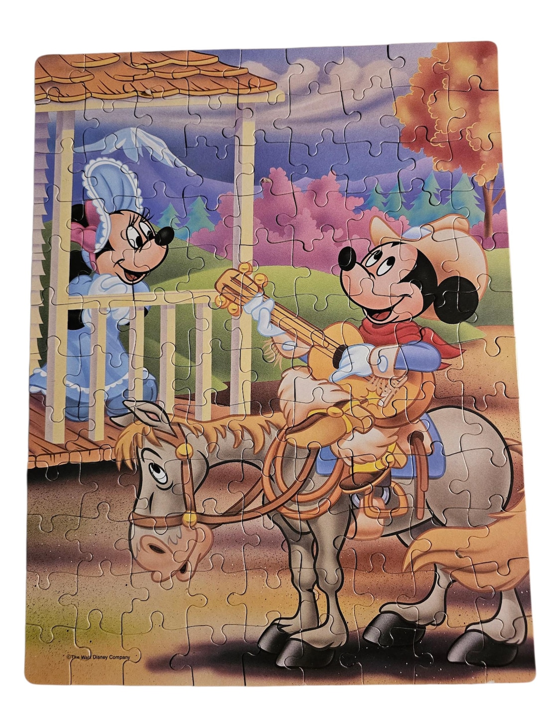 Vintage Disney Mickey Mouse & Minnie Mouse 100 Piece Jigsaw Puzzle ...