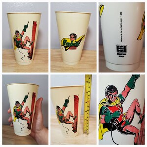 Vintage 70's DC Comics Superhero Collectible Plastic Cups - Etsy