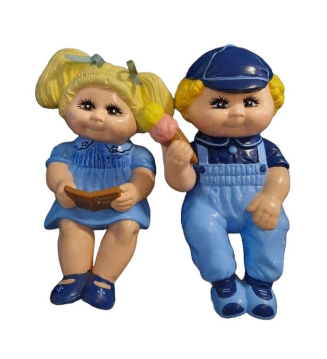 Vintage 80's Cabbage Patch Kids Ceramic Shelf Sitters Room Decor - Etsy