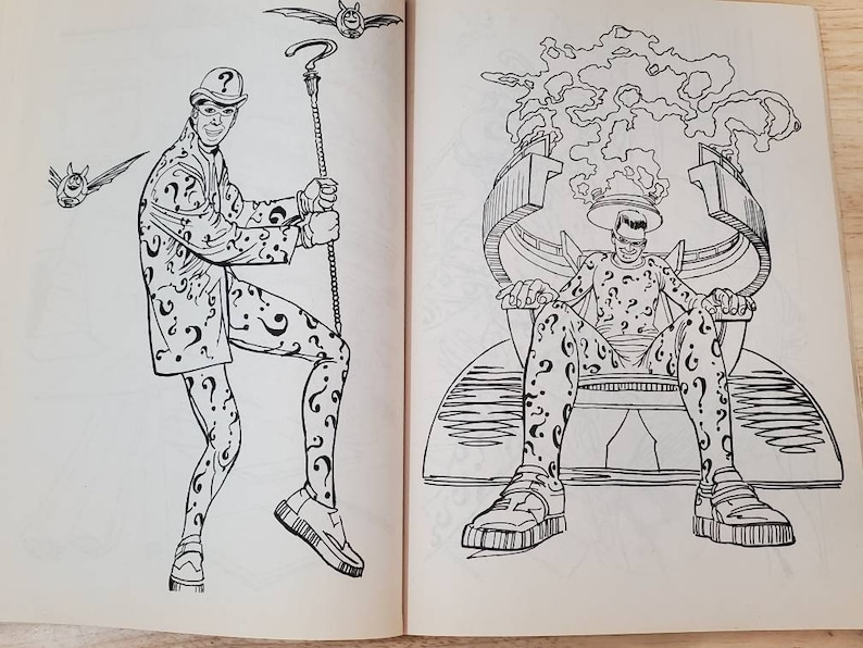 Vintage 1995 Batman Forever Coloring Book - Etsy