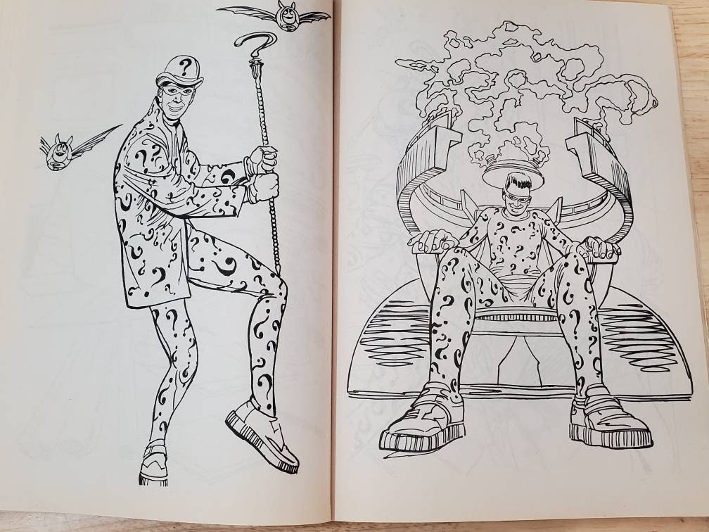 Vintage 1995 Batman Forever Coloring Book - Etsy