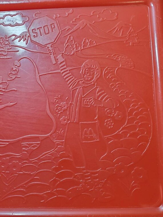 Vintage 1988 McDonald's Red Plastic Pencil Case - Gem