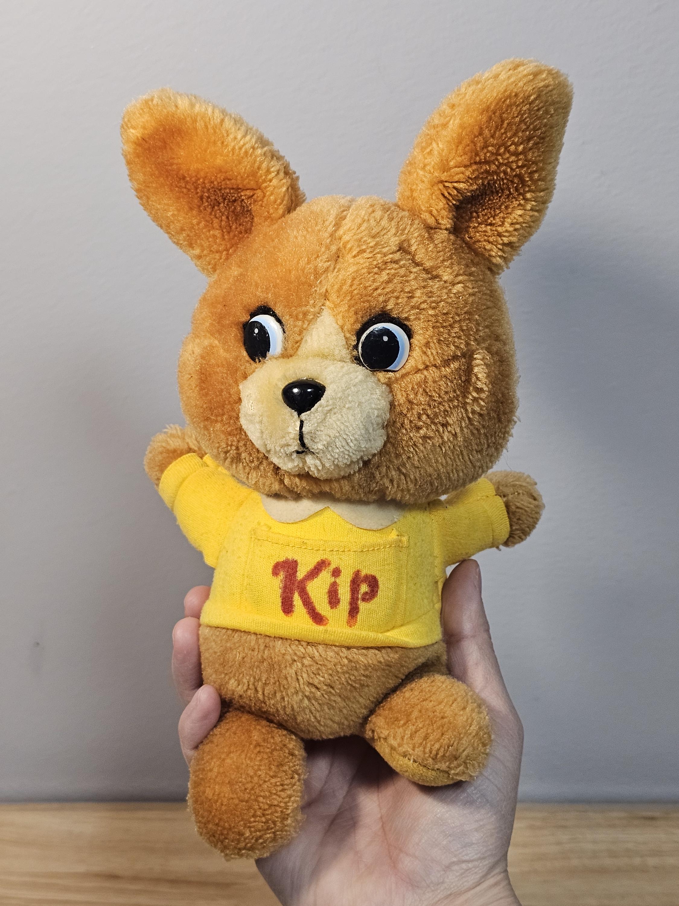 Vintage 1983 Hallmark Kip Kangaroo 9" Shirt Tales Hasbro Softies Plush ...