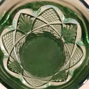 Vintage Green Glass Tumblers - Etsy