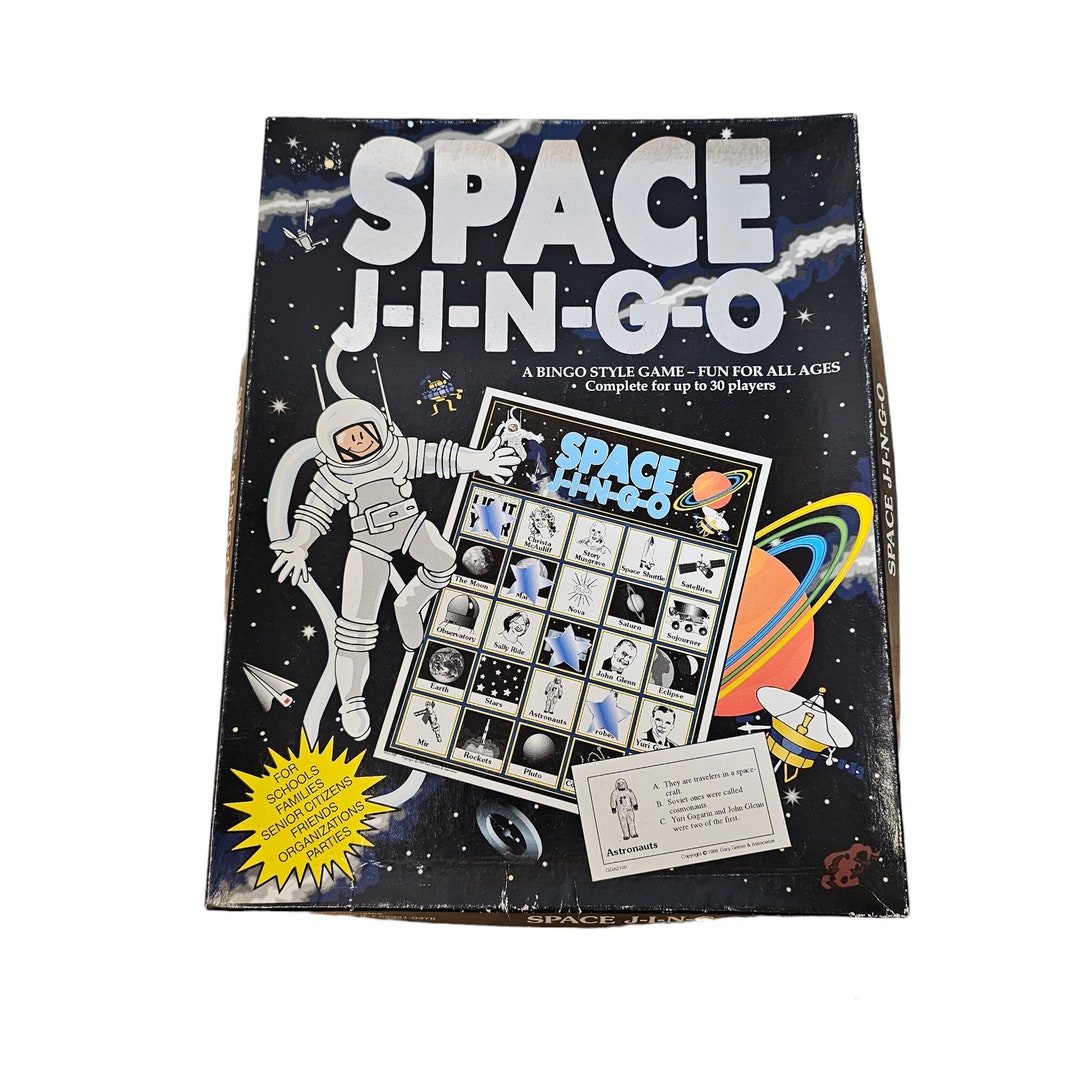 Vintage 90's Space Jingo Bingo Style Game - Etsy
