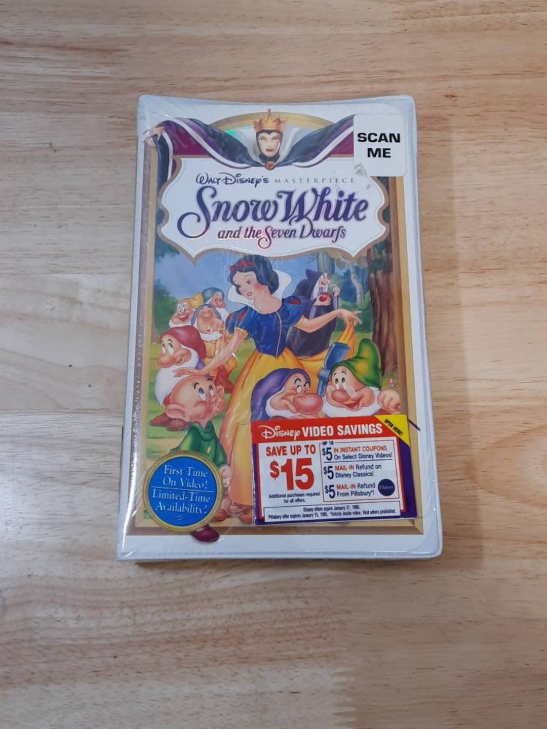Vintage 1994 Disney's Snow White & the Seven Dwarfs VHS Factory Sealed ...