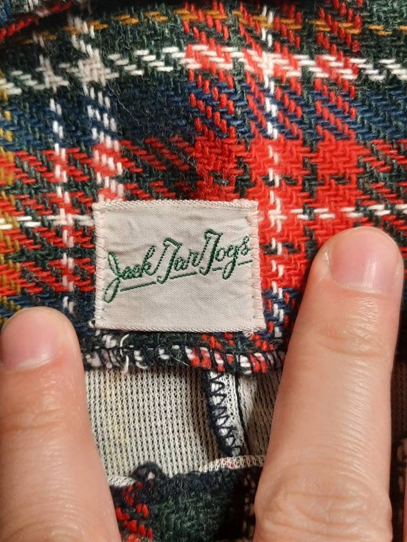 Vintage Jack Tar Togs Plaid One Piece Romper - Gem