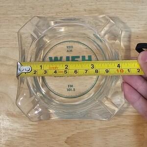 Vintage WJEH Radio Station Gallipolis Ohio Glass Ashtray - Etsy
