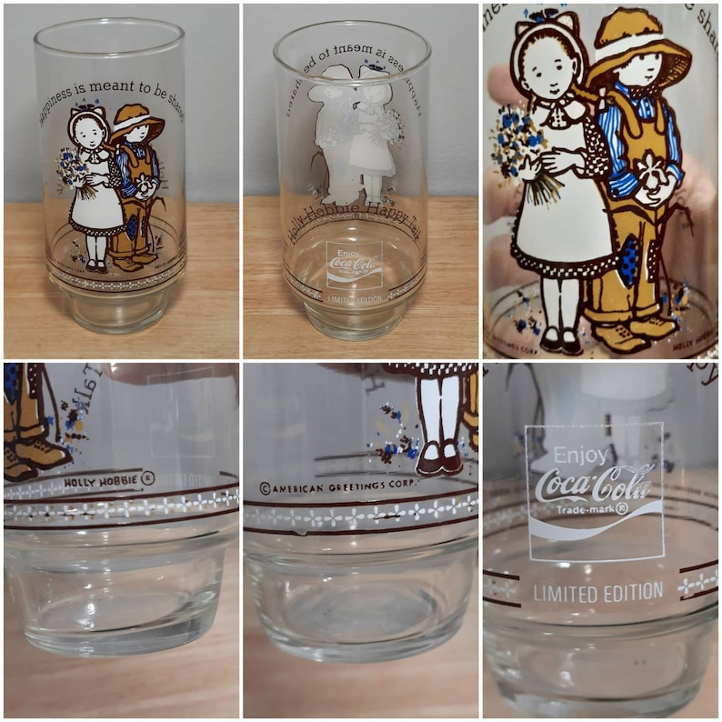 Vintage Holly Hobbie Drinking Glasses Etsy