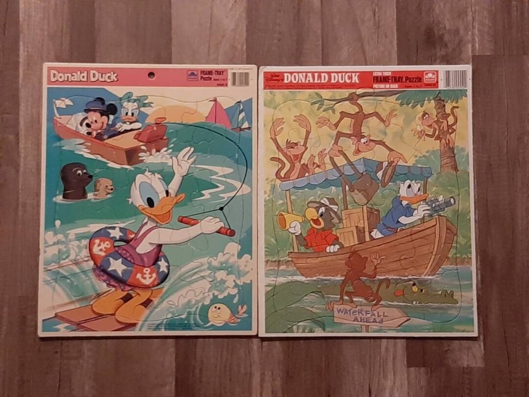 Vintage Disney Donald Duck Frame Tray Puzzles - Etsy