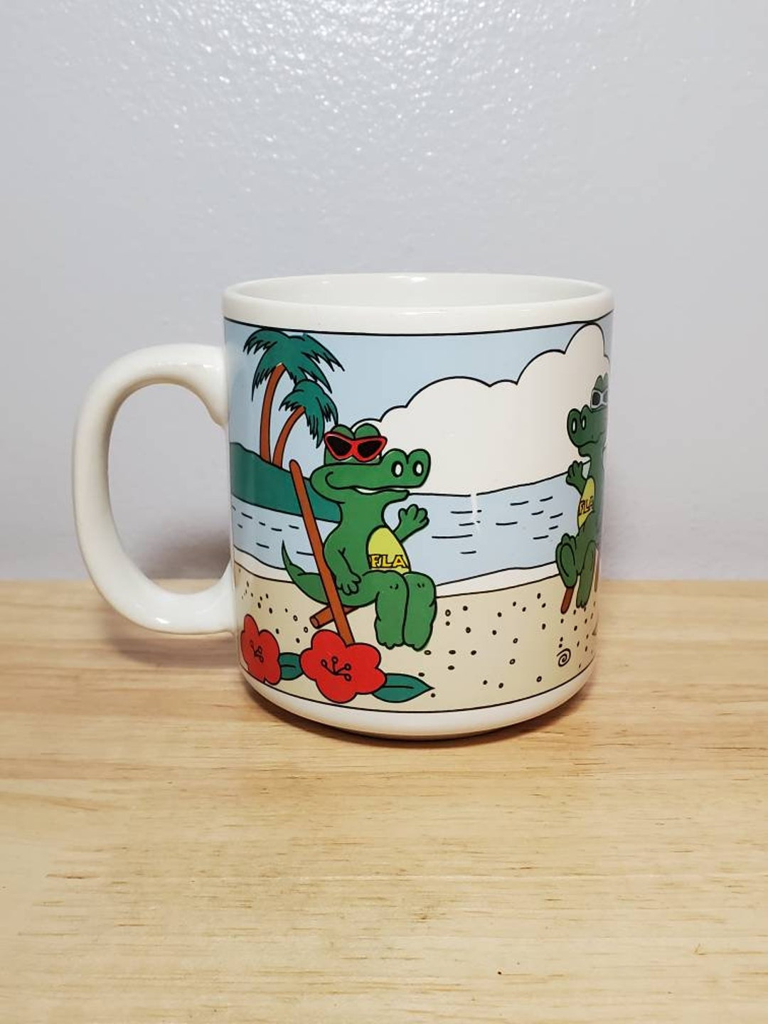 Vintage Florida Alligator Coffee Mug - Etsy
