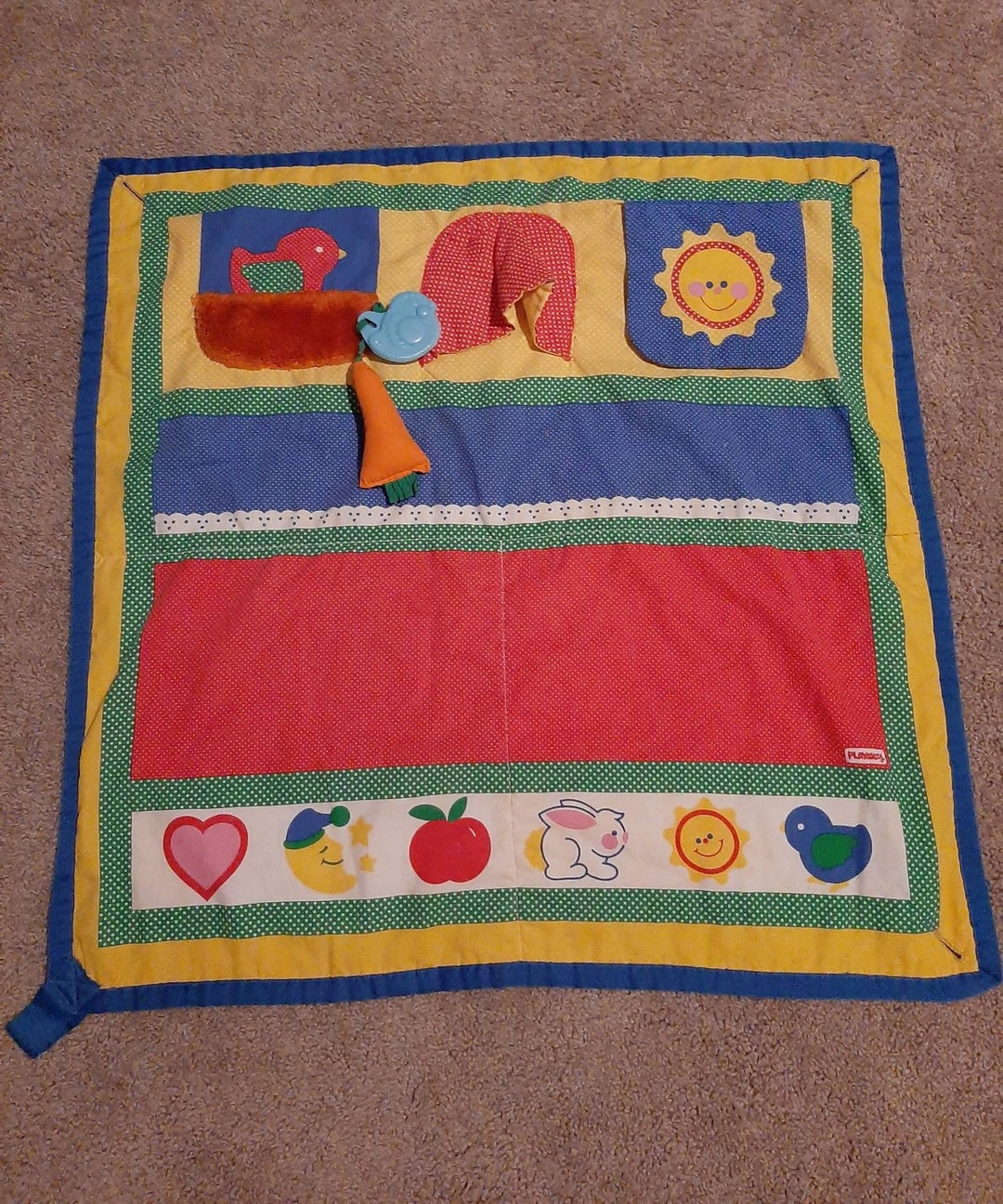 Vintage 1987 Playskool Fold 'N Go Activity Mat Quilt - Etsy