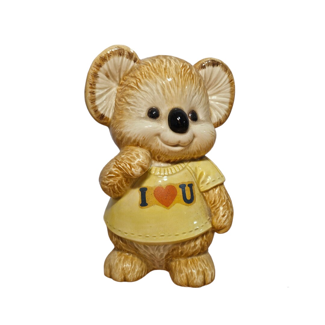 Vintage OMC Gibson Koala Bear Coin Bank - Etsy