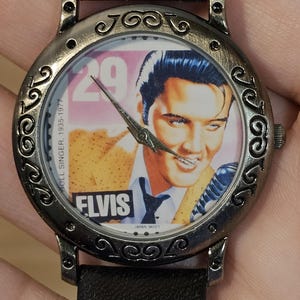 Vintage 1993 Elvis Presley USPS Commemorative Stamp Wrist Watch New in ...