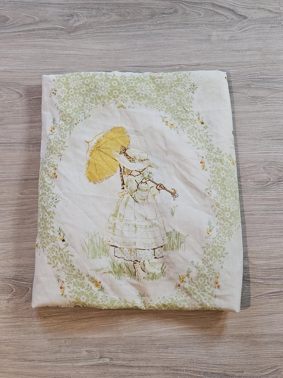 Vintage Springmaid Parasol Girls Twin Sized Fitted Sheet - Etsy