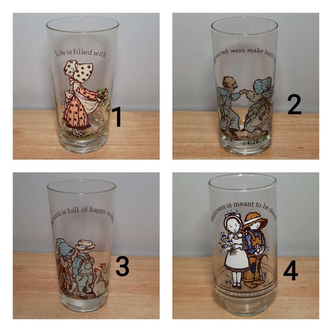 Vintage Holly Hobbie Drinking Glasses Etsy