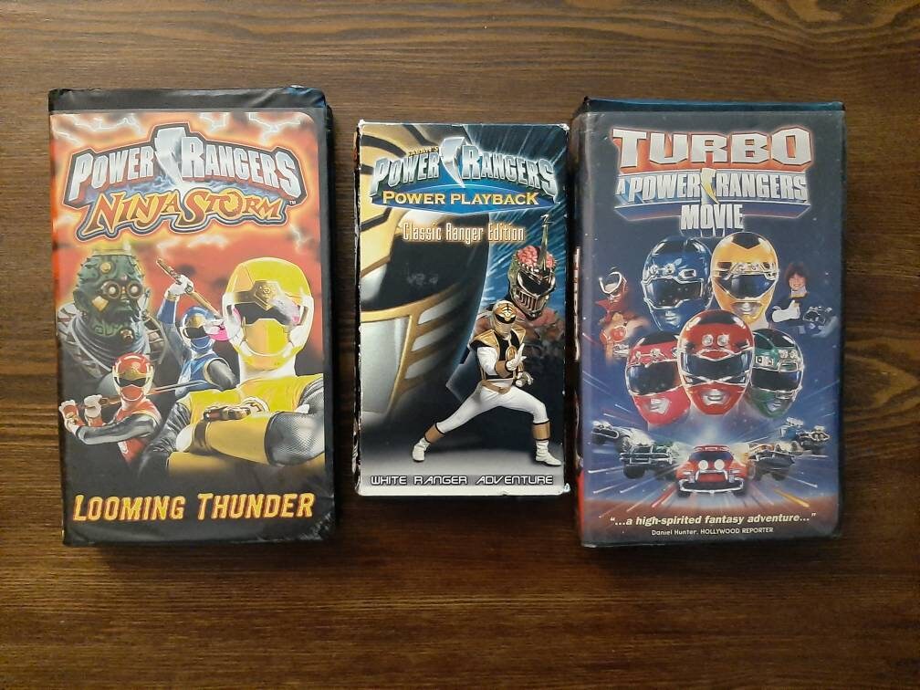 Retro Power Rangers set of 3 VHS | Etsy