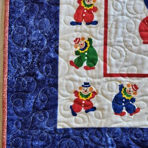 Vintage Handmade Clown Quilted Baby Blanket - Etsy