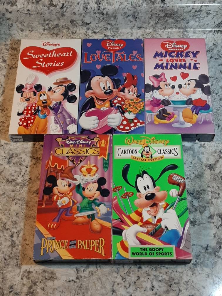 Vintage Disney Mickey Mouse & Minnie Mouse VHS - Etsy
