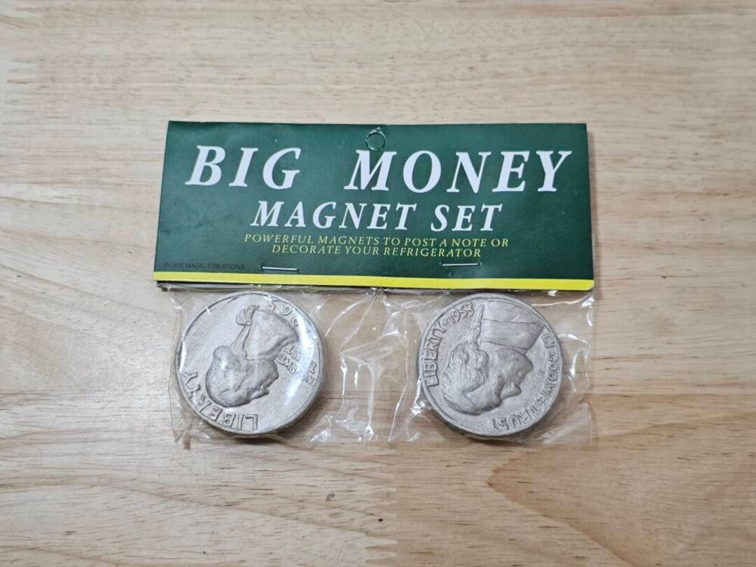 Vintage 1996 Big Money Fridge Magnets New in Package - Etsy