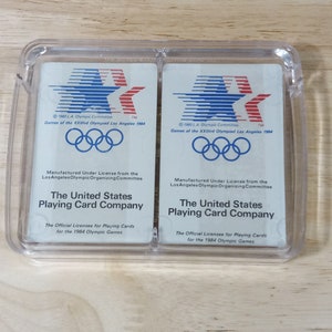 Vintage 1984 Olympics Gold Playing Cards - Etsy