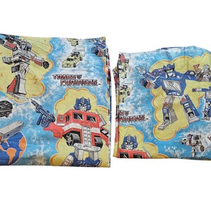 Vintage 1984 Hasbro Transformers Twin Size Sheets fitted & Flat - Etsy