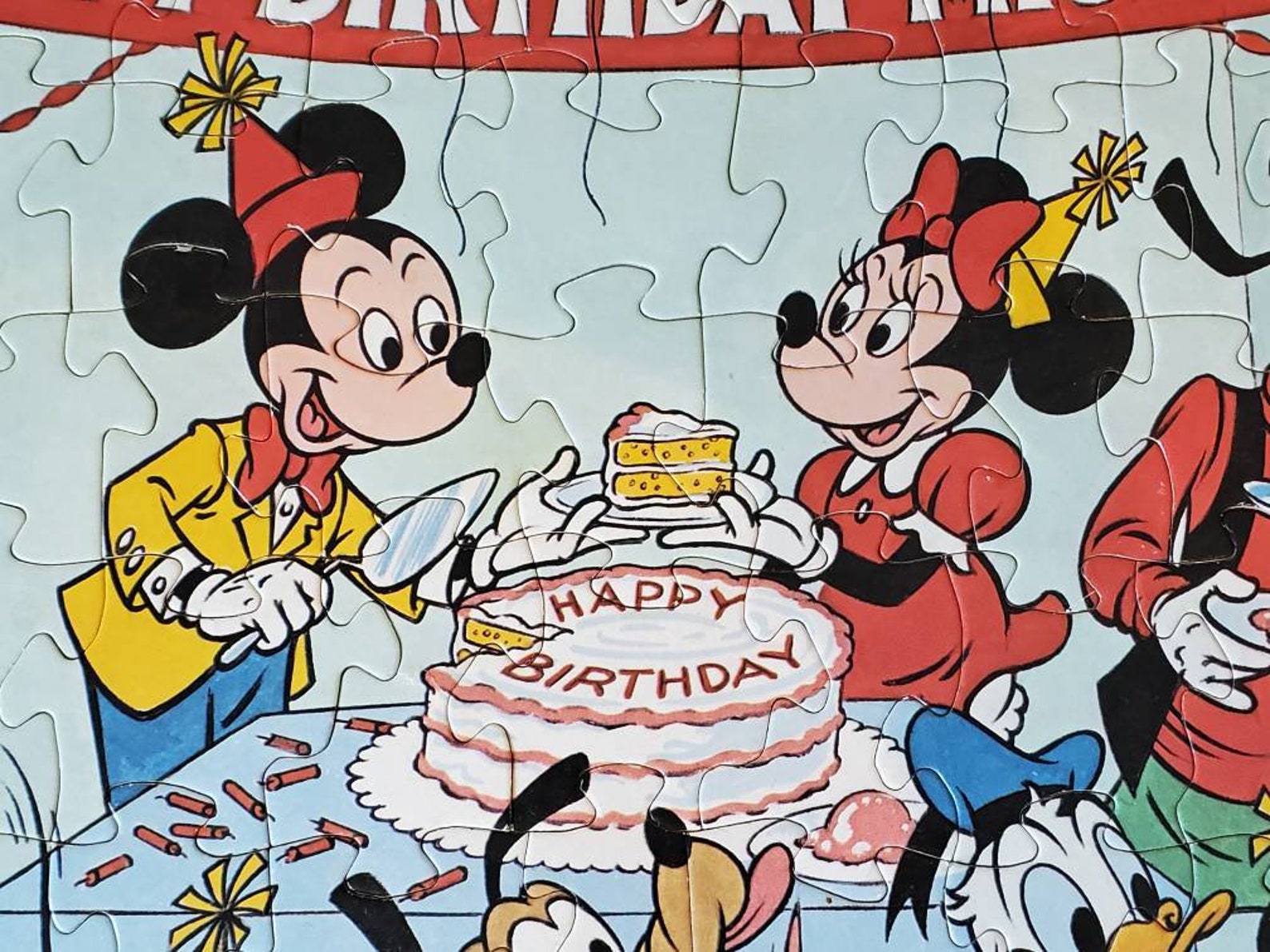 Vintage Disney Mickey Mouse Jigsaw Puzzle - Etsy