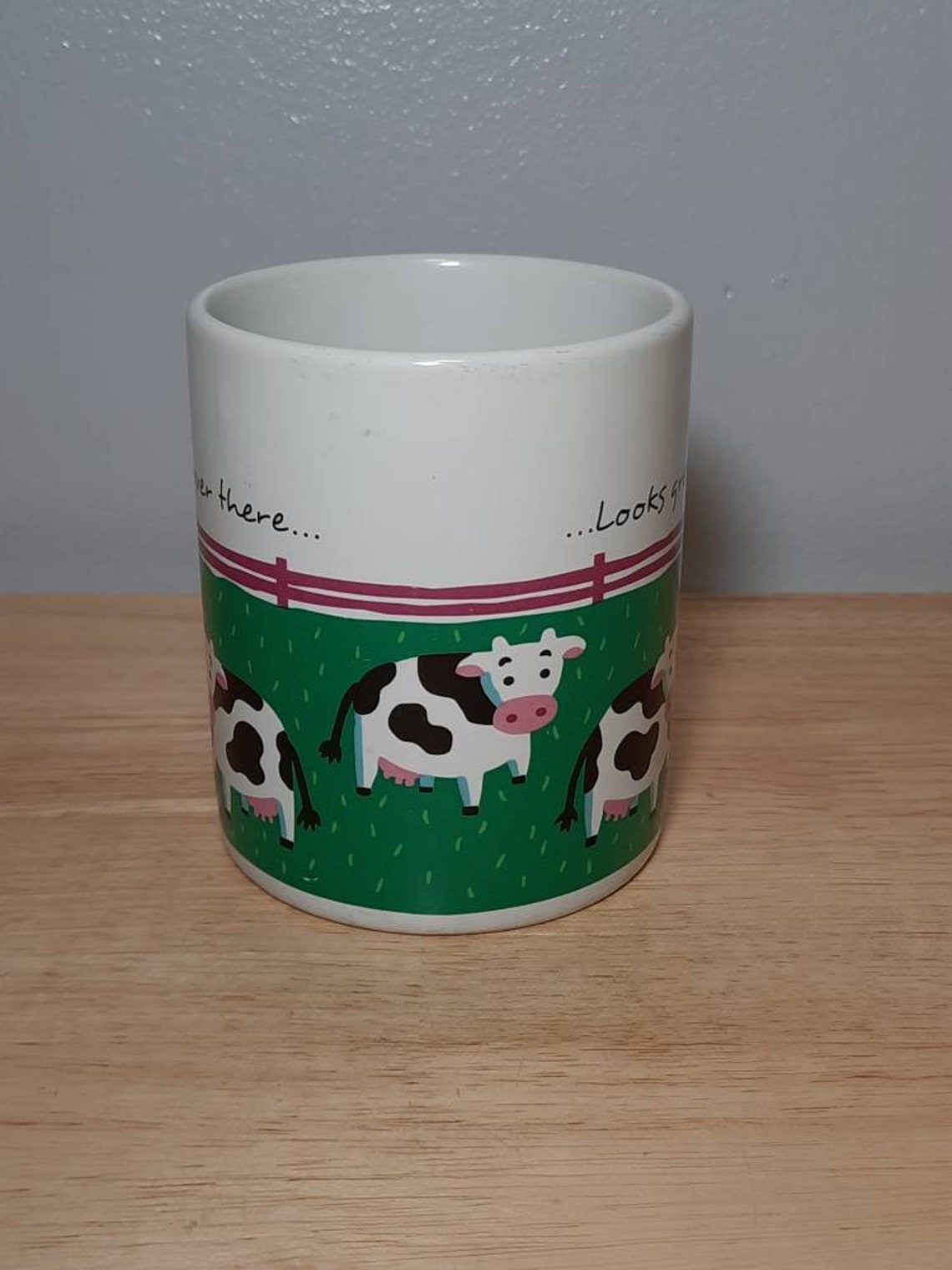 Vintage Hallmark Cow Mug - Etsy