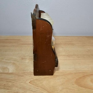 Vintage Gail Craft Wooden Spice Rack With 6 Glass Labeled Apothecary ...