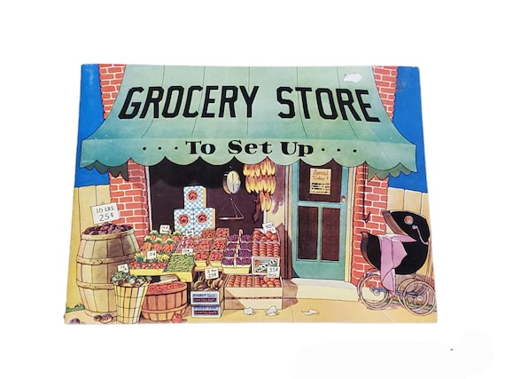 Vintage Grocery Store to Set up Book | Etsy