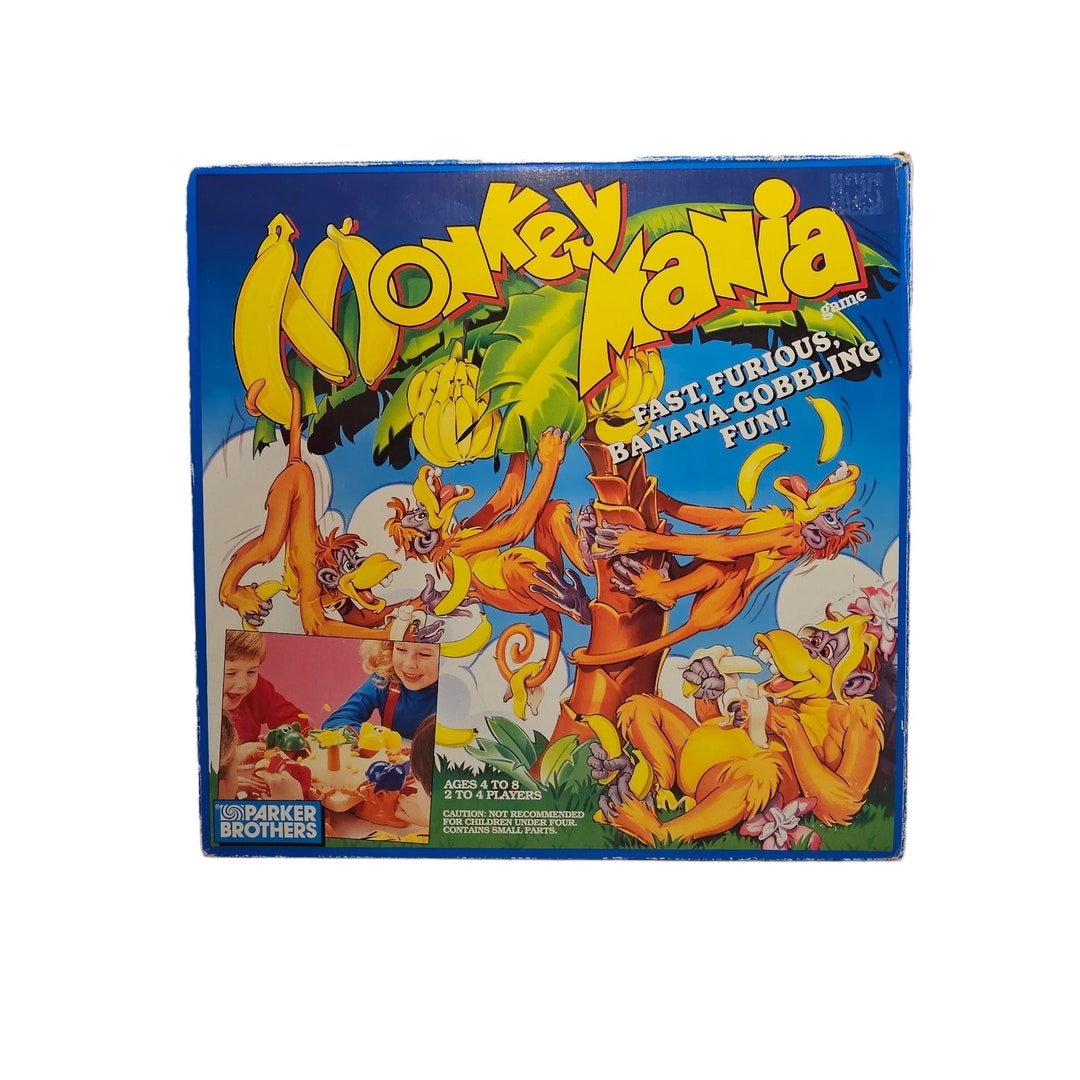 Vintage 1990 Parker Brothers Monkey Mania Game 99% Complete - Etsy