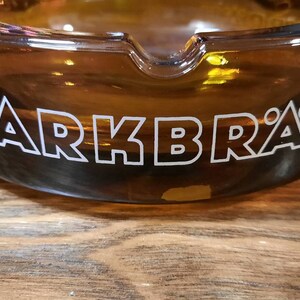 Vintage 70's Parkbrau German Brewery Round Glass Amber Ashtray - Etsy
