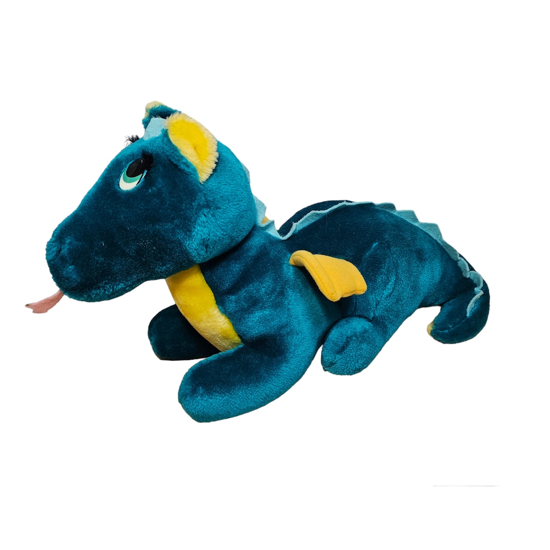 Vintage 1987 Dakin Fun Farm Puff the Magic Dragon 15" Plush Stuffed ...