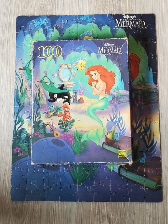 Vintage 90's Disney the Little Mermaid Ariel 100 Piece - Etsy