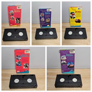 Vintage 90's Kid Vision Real Wheels There Goes A... VHS Tape Lot of 5 ...