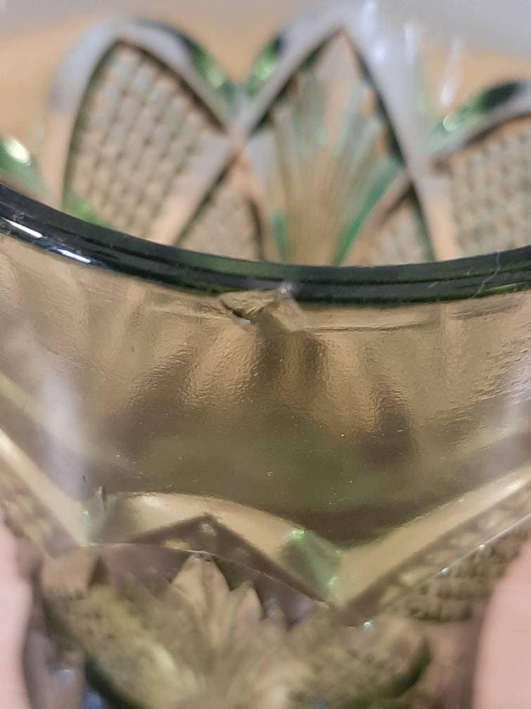 Vintage Green Glass Tumblers - Etsy