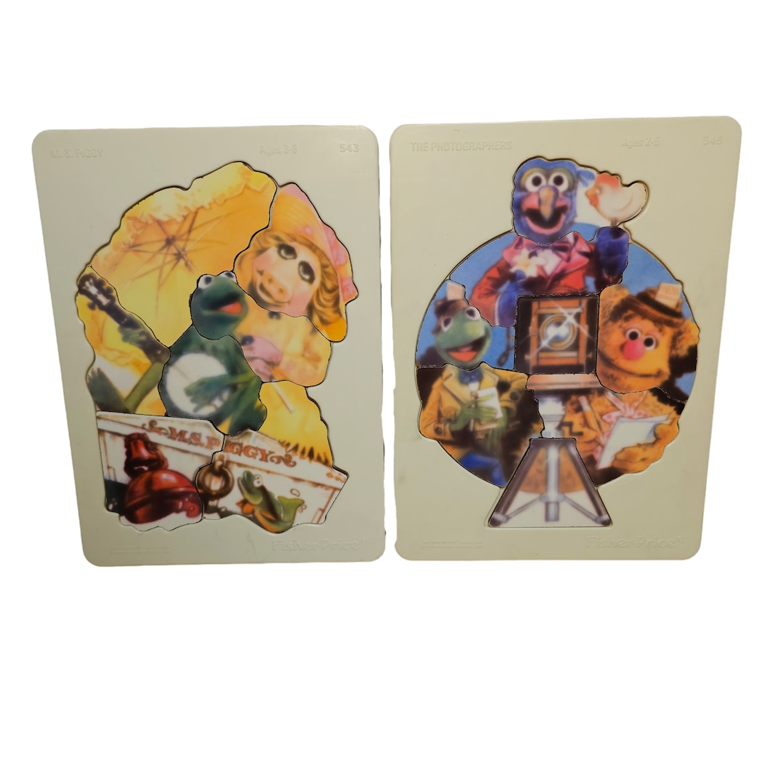 Vintage 1981 Jim Henson's the Muppets Fisher Price Frame Tray Puzzles ...
