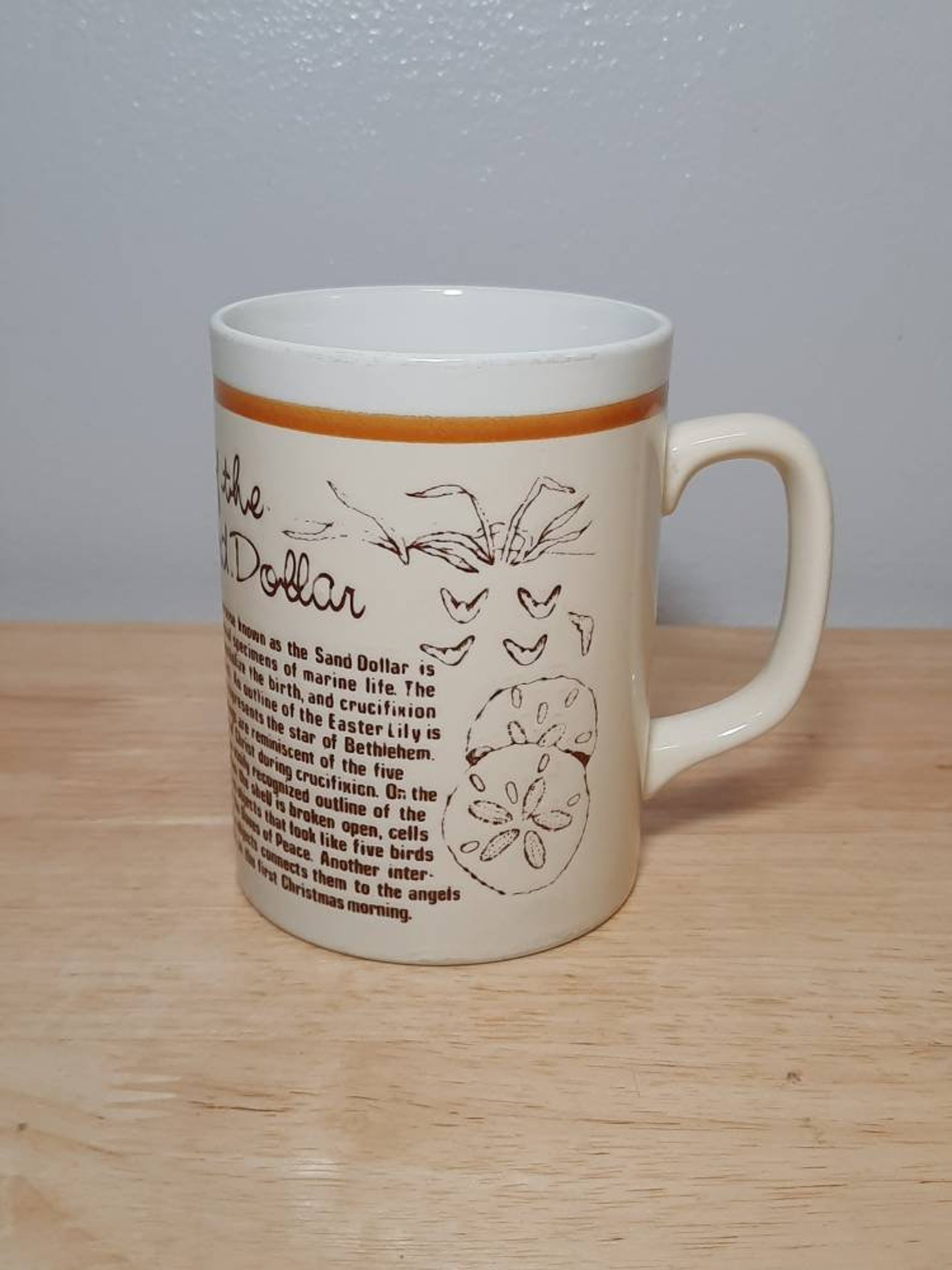 Vintage Sand Dollar Mug - Etsy